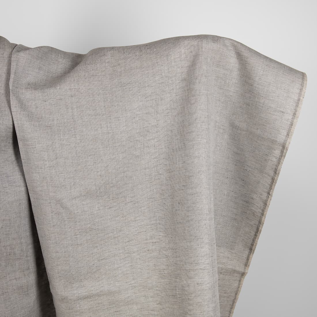 Lininis Pilkas Melanžinis Audinys 150cm Pločio Lino Namai